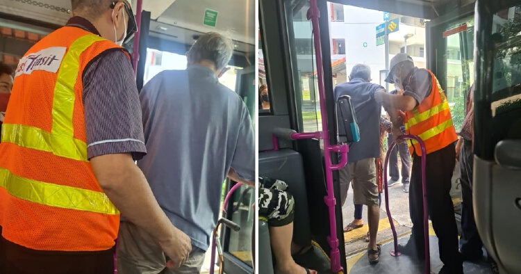 Netizens laud kind SBS bus driver for helping elderly man alight from ...