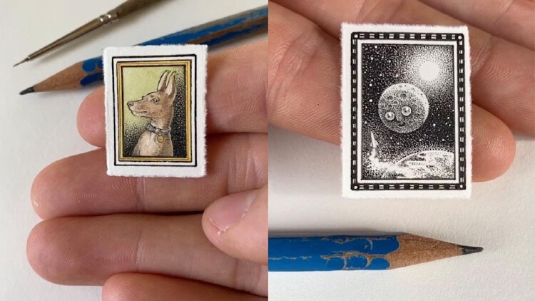 Talented Artist Creates Insanely Miniature Drawings | Nestia