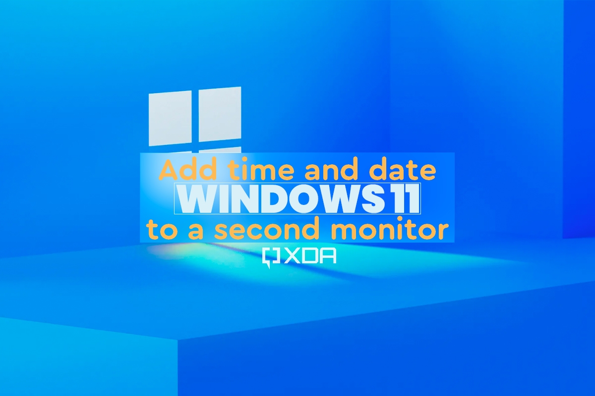 How To Add The Time And Date To The Taskbar On A Second Monitor In