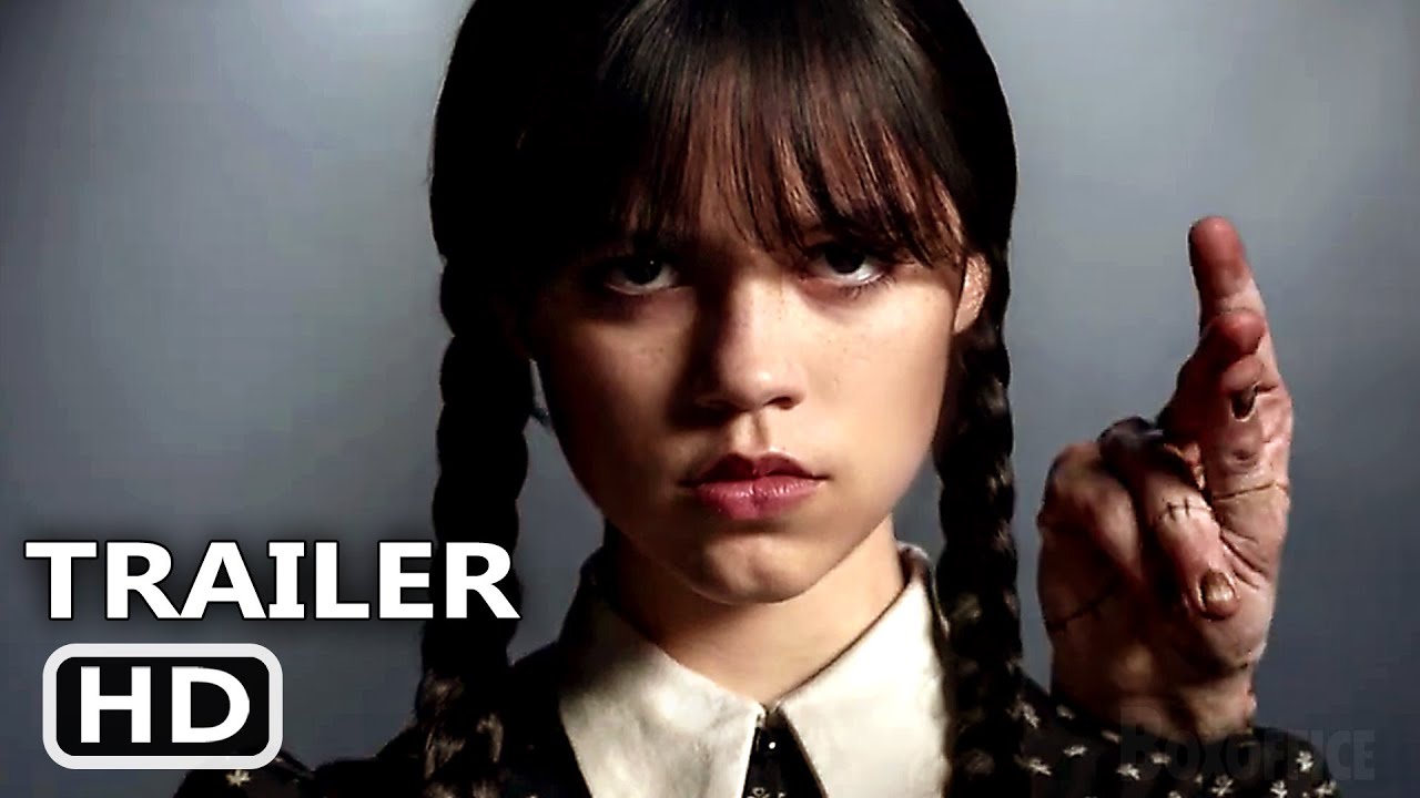 Wednesday Addams Trailer Teaser 2022 Jenna Ortega Tim Burton Series