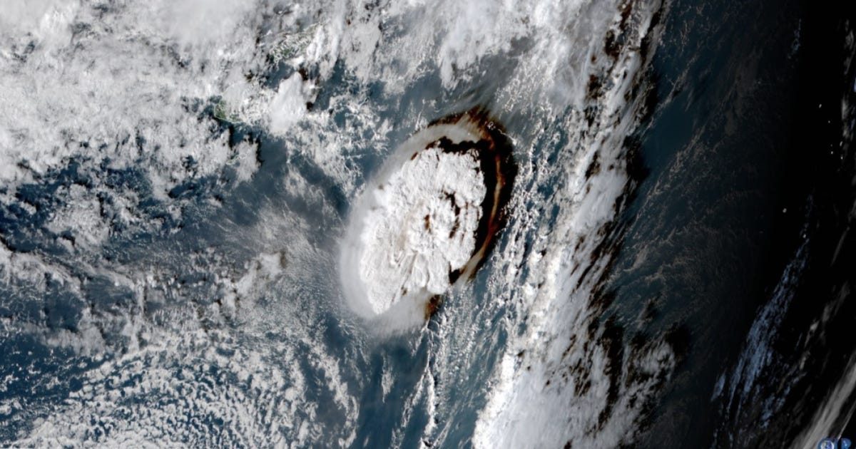 Tonga Volcanic Eruption Spit Shock Waves Into Space That Lapped Earth ...