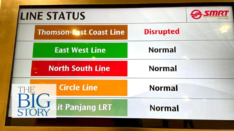 Third fault in 4 months on Singapore's newest MRT line | THE BIG STORY | Nestia