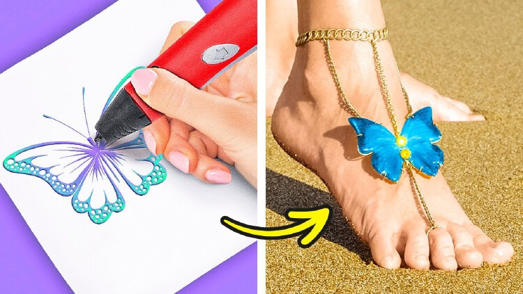 Cool DIY jewelry and accessories with clay, epoxy resin, hot glue and 3d pen | Nestia