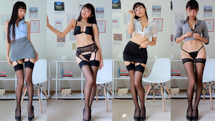 [4K] 세로 룩북ㅣ검스, 셔츠 & 스커트 LookBook | Nestia