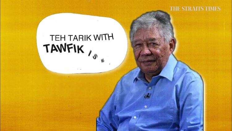 Teh tarik with Bagan Datuk candidate Tawfik Ismail | Nestia
