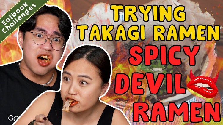 We Tried This Spicy 1 MILLION SCOVILLE Devil Lips Ramen! | Eatbook Challenges | EP 13 | Nestia