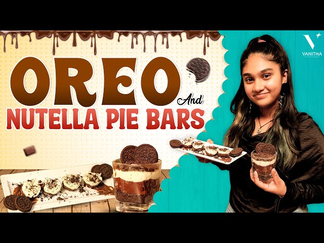 Oreo And Nutella Pie Bars | Jovika's Kitchen | Cooking Vlog | Vanitha Vijaykumar | Nestia