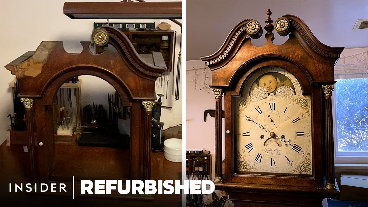 Restoring An English Grandfather Clock From The 1800s | Refurbished ...