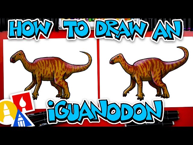 How To Draw An Iguanodon Dinosaur | Nestia