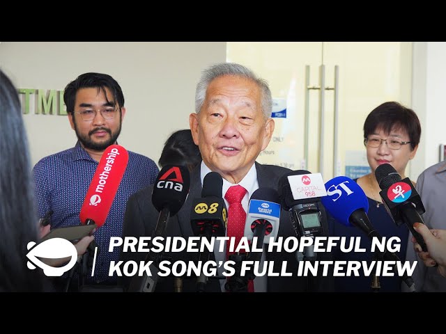Presidential hopeful Ng Kok Song’s full doorstop interview | Nestia