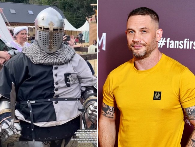 Tom Hardy stuns as he gets involved in random medieval fight in full ...