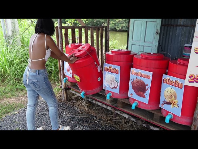 She Sells Homemade Ice Cream During Summer! Ploy The Ice Cream Lady Bangkok | Nestia