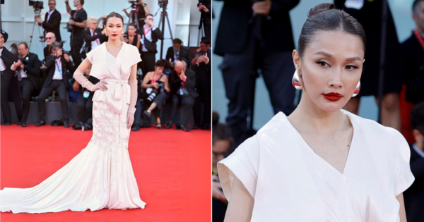 M'sian Actress Scha Al-Yahya Wears Local Designer's Gown To Venice Film Festival 2023 | Nestia