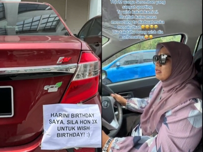 Seremban trio’s 'honk to wish happy birthday' prank goes viral on TikTok (VIDEO) | Nestia
