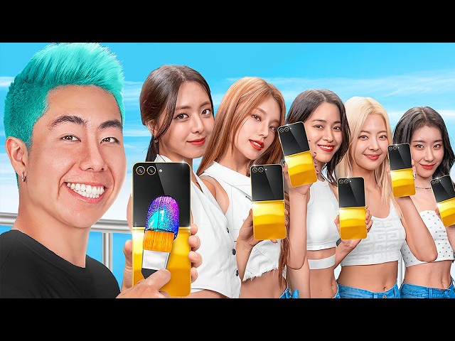 I Surprised ITZY With A Custom Galaxy Z FLip Mural! | Nestia