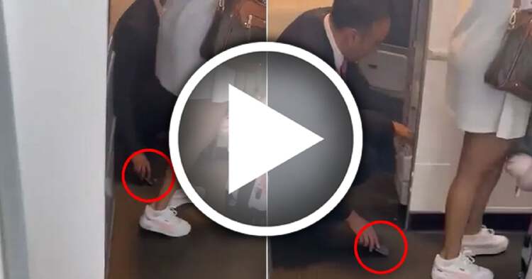 空少偷拍裙底风光 蹲地装忙手法曝光 | Nestia