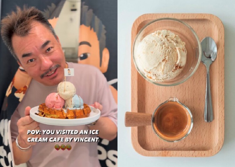 Free scoops at TikToker Vincent Lim's new ice cream cafe when you wear ...