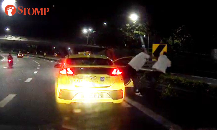 Cabby who pushed Grab driver into drain in PIE dispute charged with performing rash act | Nestia