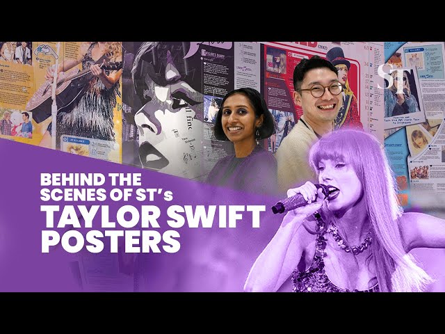 Behind the scenes of ST's Taylor Swift posters | Nestia