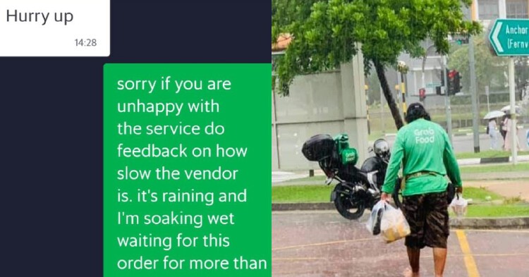 NETIZEN FEELS GUILTY ORDERING GRAB FOOD WHEN IT IS RAINING | Nestia