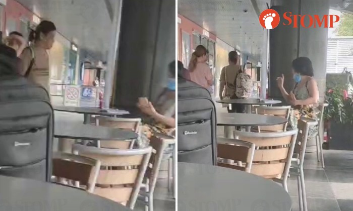 Women yell vulgarities at each other after one starts changing baby's diaper at Northpoint ...