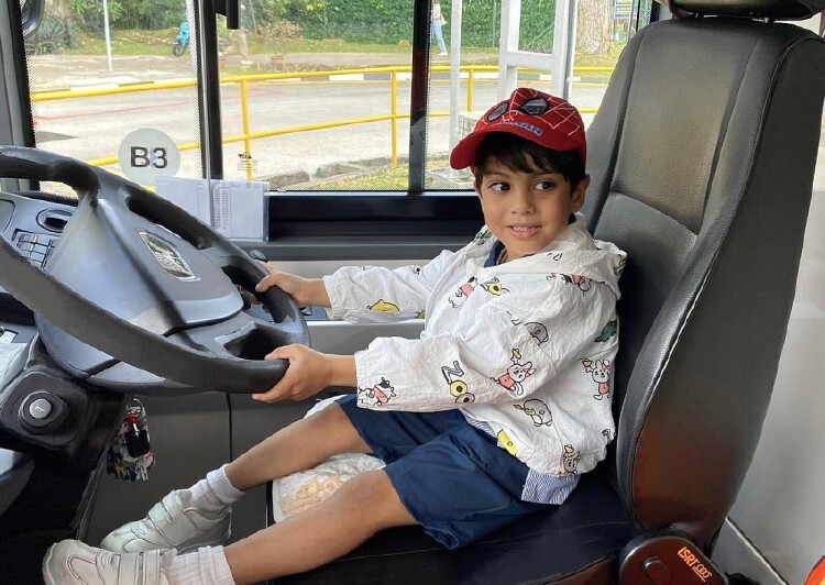 'He's got a big heart filled with love for buses!' SBS Transit lets 4 ...
