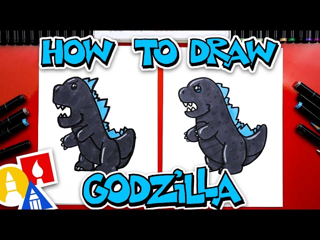 How To Draw Cartoon Godzilla | Nestia
