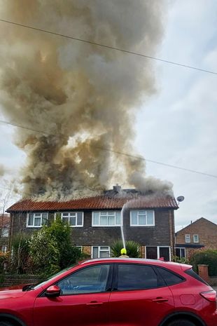 Six-year-old girl saves entire family after running into burning home to wake them up | Nestia