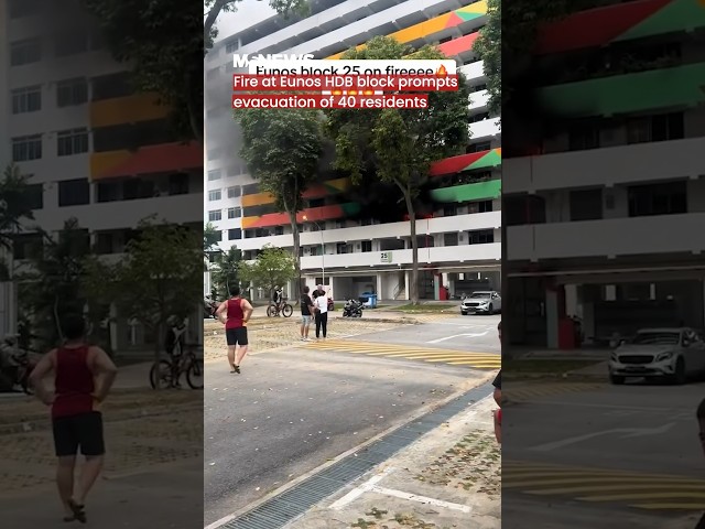 Fire at Eunos HDB block prompts evacuation of 40 residents | Nestia