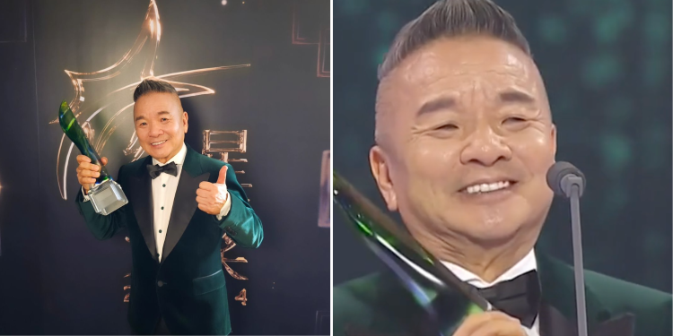 Marcus chin sings acceptance speech to thank supporters during star ...