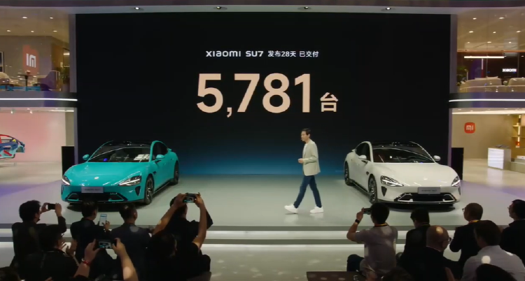 雷军：小米汽车 SU7 锁单量超 75723 台，已交付 5781 台 | Nestia