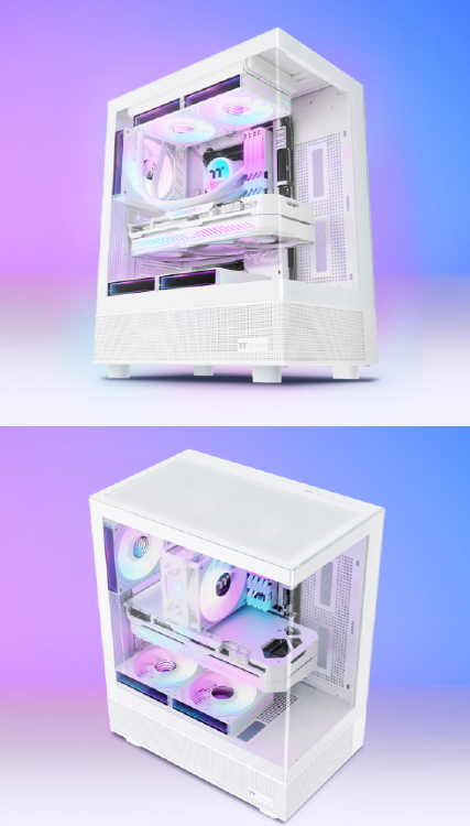 曜越推出钢影透 S mini 海景房机箱：黑白双色，首发价 179 元 | Nestia