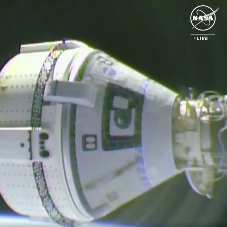 Boeing Starliner’s first astronaut crew welcomed aboard International ...