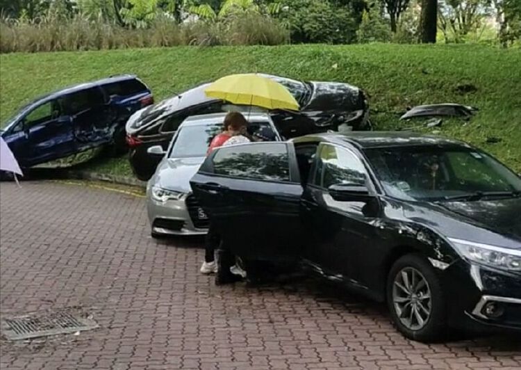 89-year-old driver assisting with investigations after 4-car accident at Bishan-Ang Mo Kio Park ...