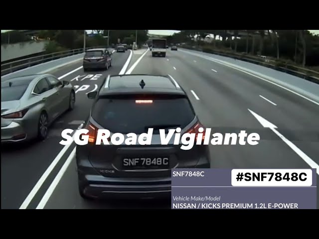 piep hv nissan kicks lane to lane cut over double white | Nestia