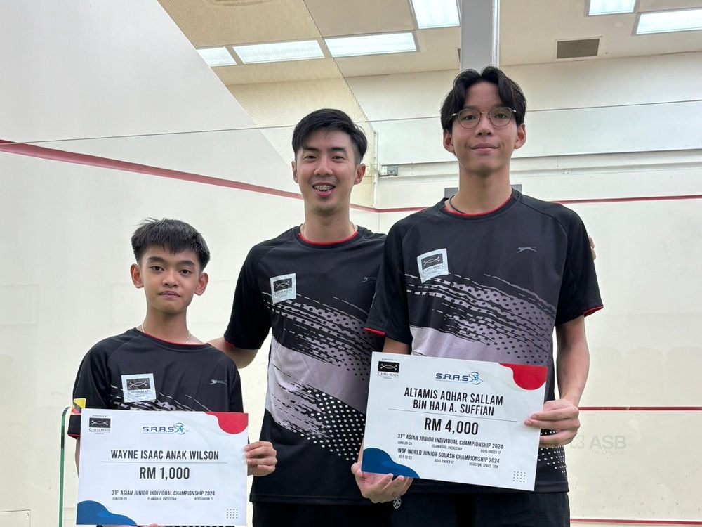 Sarawakian rising junior squash star Wayne Isaac to debut at 31st Asian Junior Squash tourney in ...
