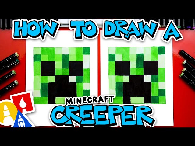 How To Draw A Minecraft Creeper Face | Nestia