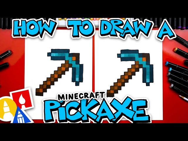 How To Draw A Minecraft Pickaxe | Nestia
