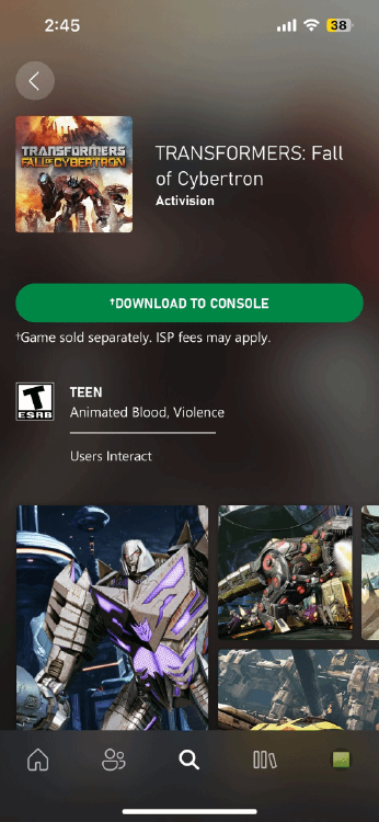 有望加入XGP？动视多部《变形金刚》游戏或重新上架 | Nestia