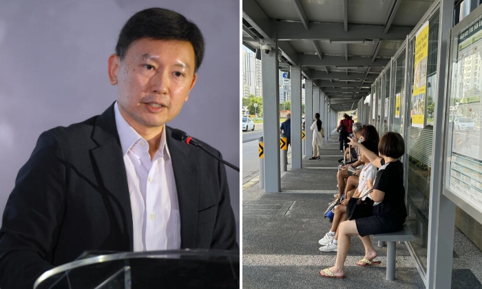 Transport Minister shares why new Marine Parade bus stop has pillars ...