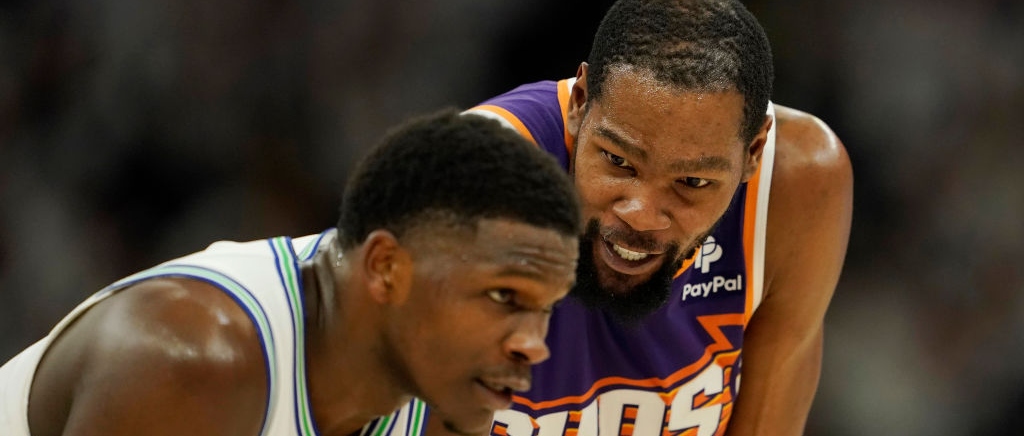 Kevin Durant Had A Funny Response To Viral Photo Of Anthony Edwards Dunking On Him At Team USA ...