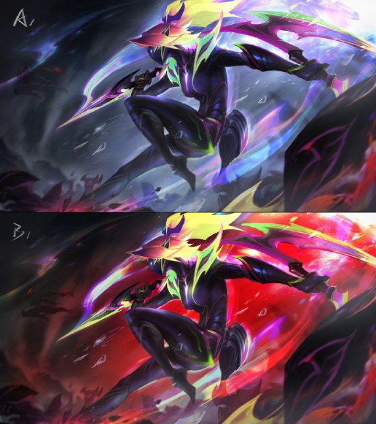 进入混沌！LOL设计师分享"至高天 阿卡丽"原画设计 | Nestia