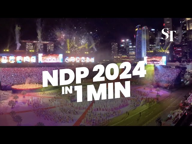 National Day Parade 2024 in 1 minute | Timelapse | Nestia