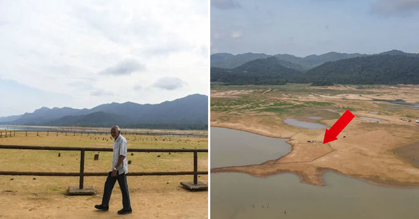 Kedah's Pedu Lake Has Dried Up So Much That It Exposes A 100-Year-Old ...