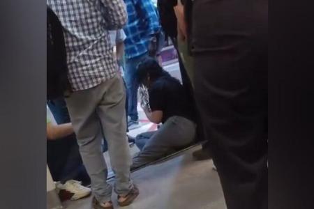 Woman gets leg stuck in platform gap at Bugis MRT Station | Nestia
