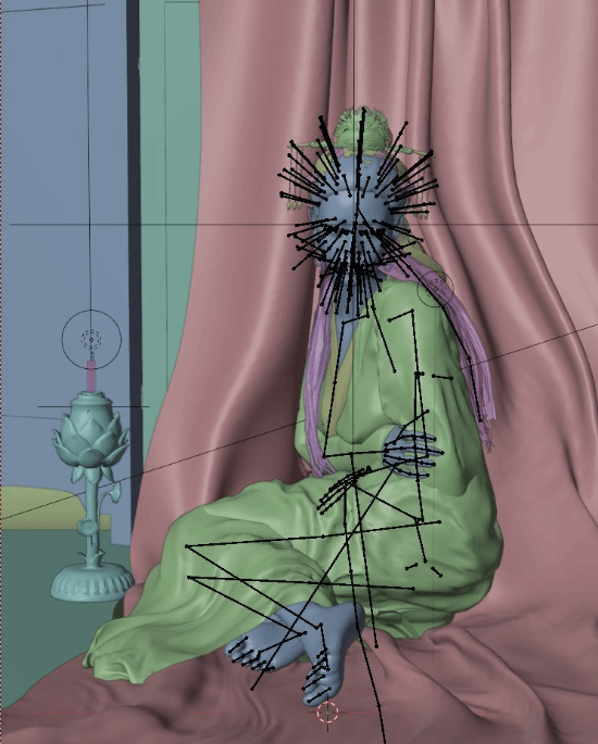 大神晒《黑神话》亢金星君3D模型 | Nestia