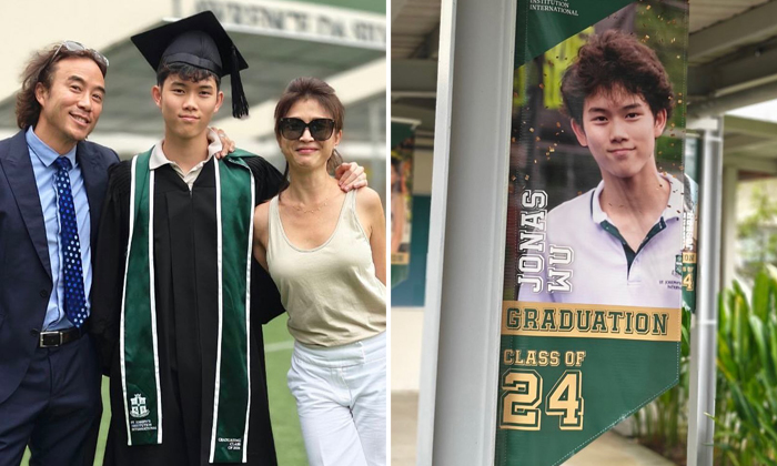Good-looking parents Allan Wu and Wong Li Lin attend graduation of equally good-looking son | Nestia