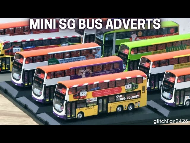 Top Real Life Singapore Bus Ads Recreated for Model Buses! | Nestia