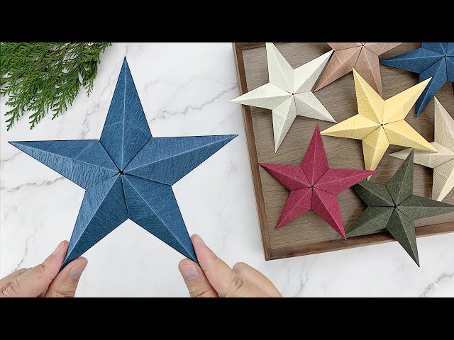 摺纸星星｜3D 摺叠纸星星教学 | Nestia