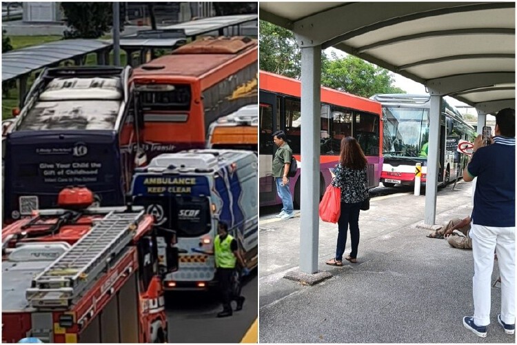 Driver and 8 passengers taken to hospital after buses collide at Upper ...
